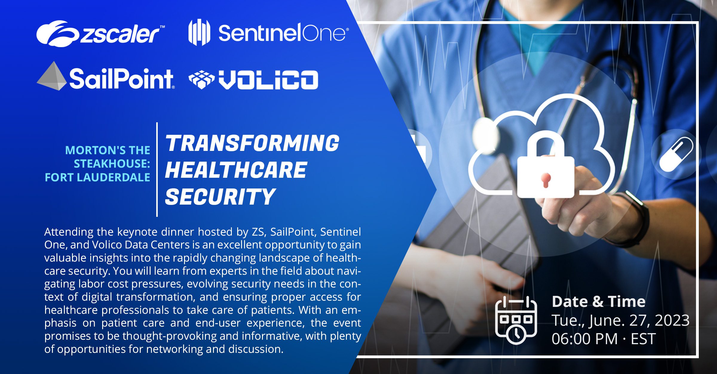 Transforming Healthcare Security Dinner & Learn Event | Volico Data Centers